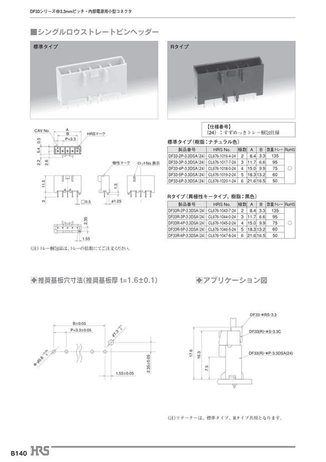 3.3 mm Pitch, Compact Circuit Board-To-Cable Connector For Internal ...