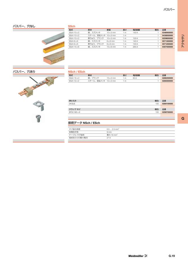 Busbar, SSCH Series | WEIDMULLER | MISUMI India